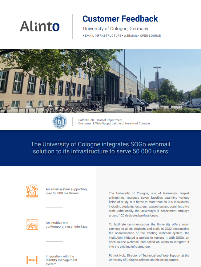Cleanmail, a cloud based anti spam relay - Alinto
